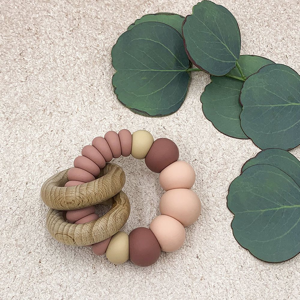 Teething Rattles and Rings - BalticTinyLeaf.com