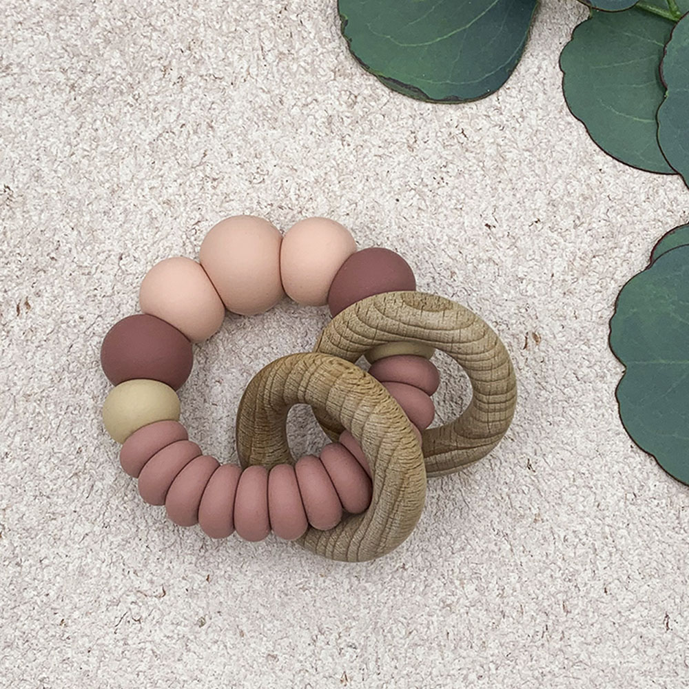 Teething Rattles and Rings - BalticTinyLeaf.com